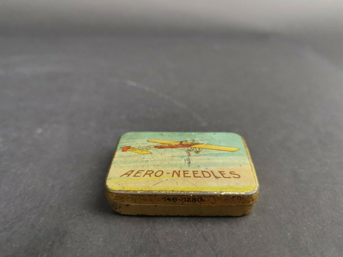 Vintage Aero Needles Tin Box for Gramophone Phonograph Record Needle A