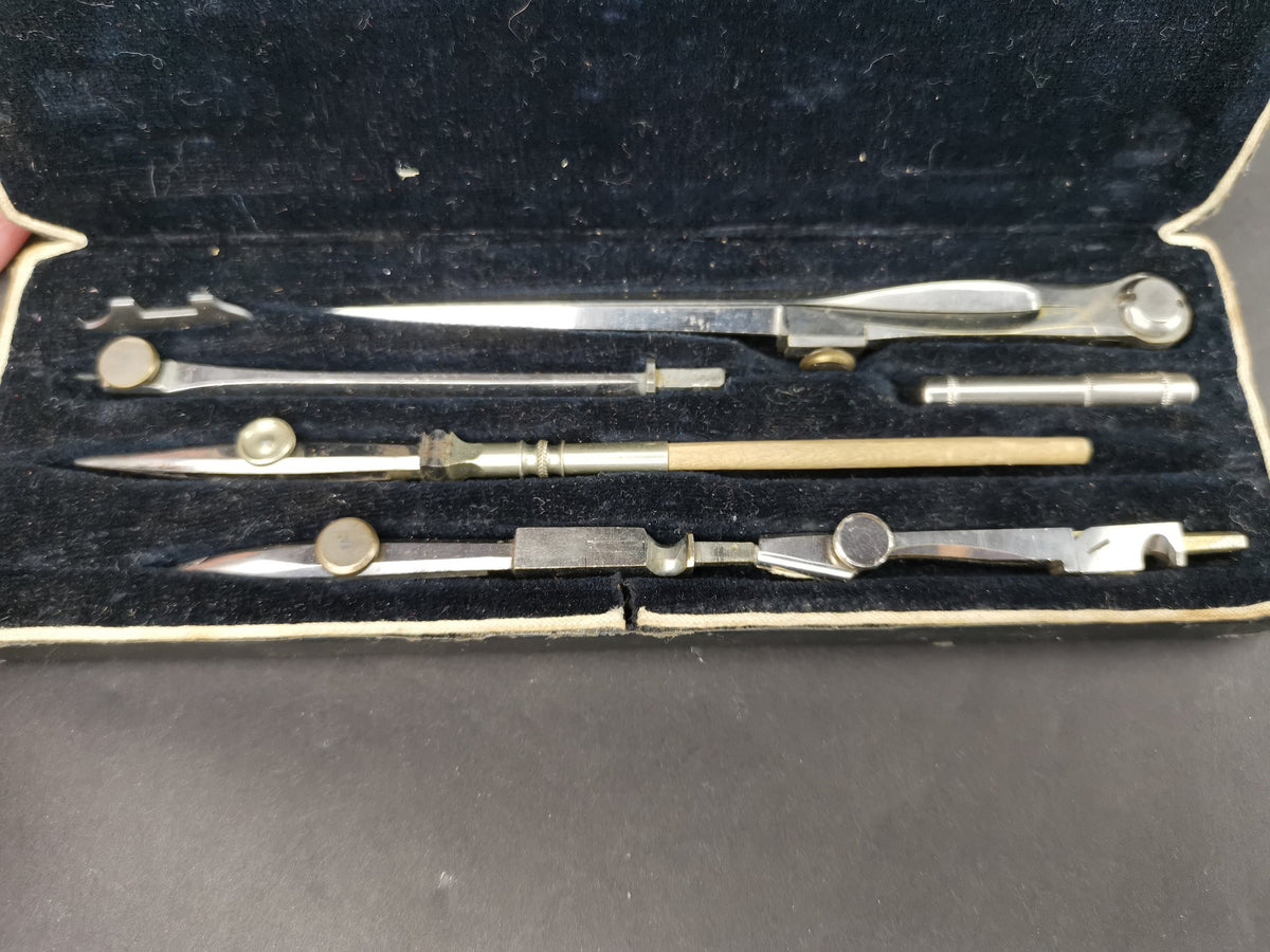 Antique Draftsman Drawing Tools Set Drafting Draughtsman in Original B